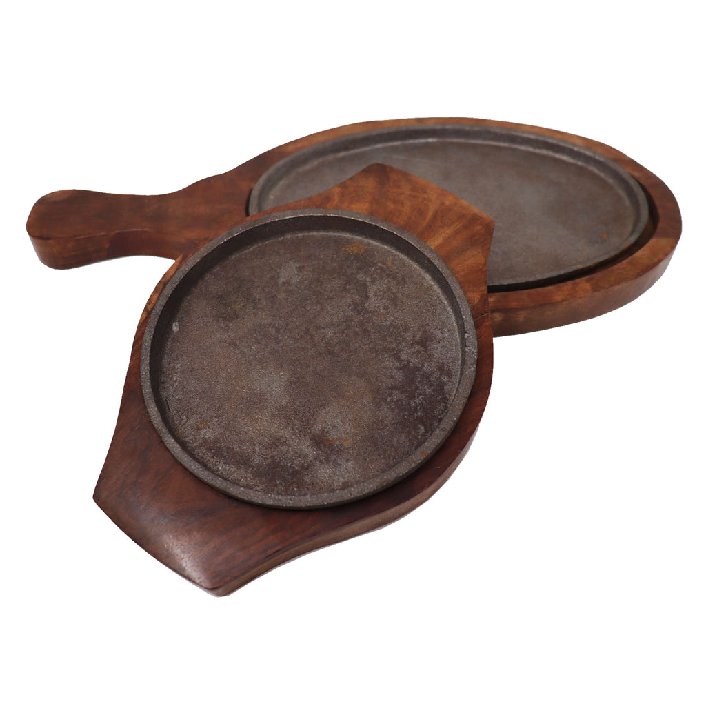 Set Of 'Mumbai' Mango Wood Sizzlers – The Birmingham Balti Bowl Co.